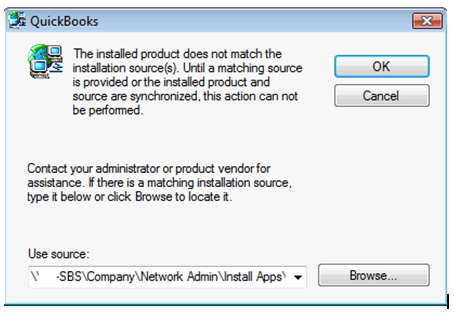 The installed product does not match the installation source - Techyv.com